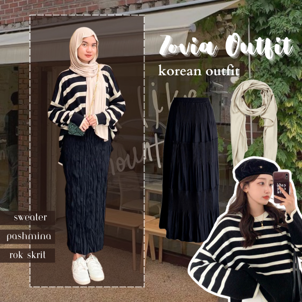 Zone | Snd | Outfit set korean style|Korean style hijab Teen outfit ...