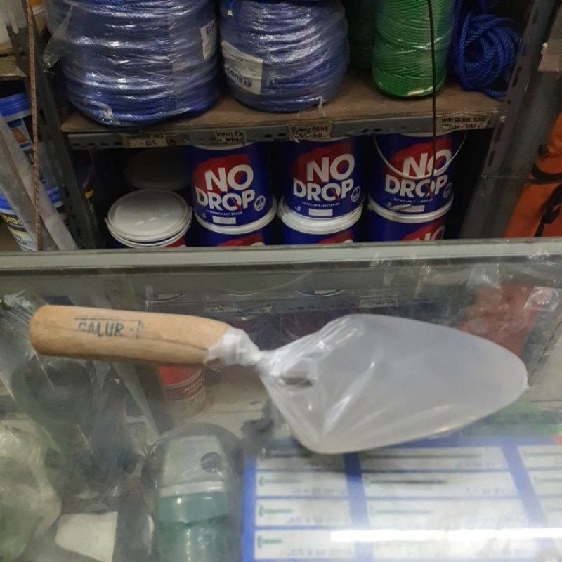 KAYU Wooden Handle Strain Cement Spoon | Shopee Malaysia