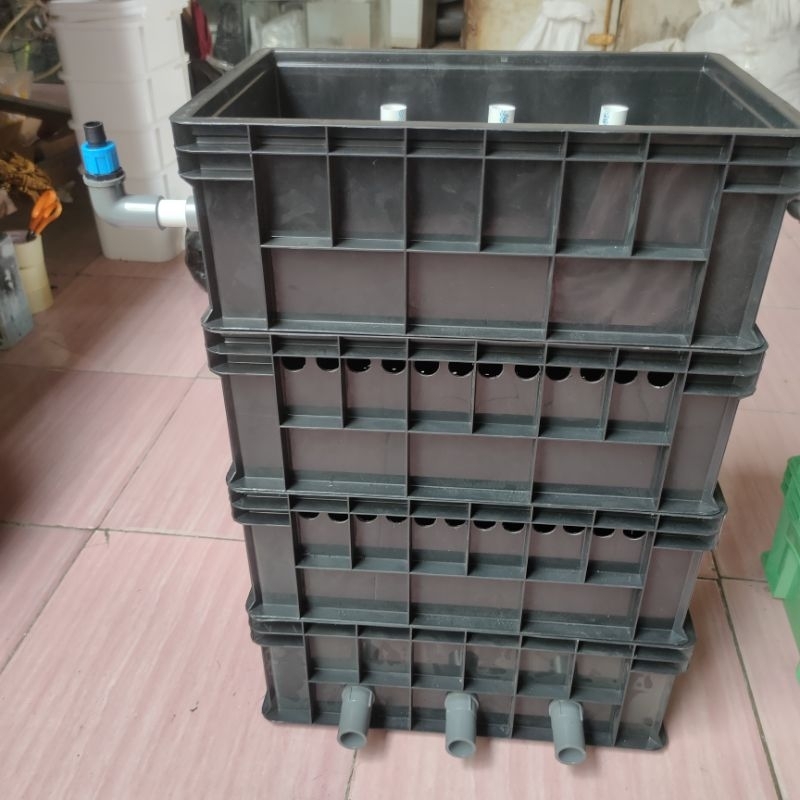 Trickle BOX MINI FILTER BOX KOI POND FILTER 4 SERIES WITHOUT MEDIA ...