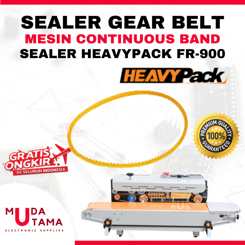 MESIN Heavypack SEALER MACHINE GEAR BELT FR900 - CONNECTOR MACHINE ...