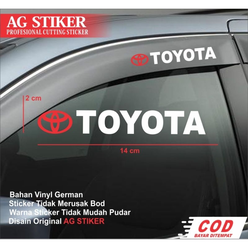 Toyota sticker Car Gutter sticker sticker cutting On | Shopee Malaysia