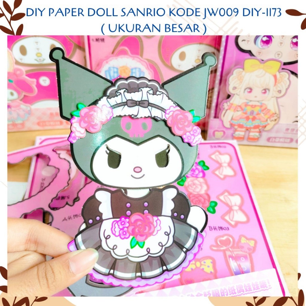 Diy PAPER DOLL SANRIO Code JW009 DIY-1173 (Big Size) Assembly ...