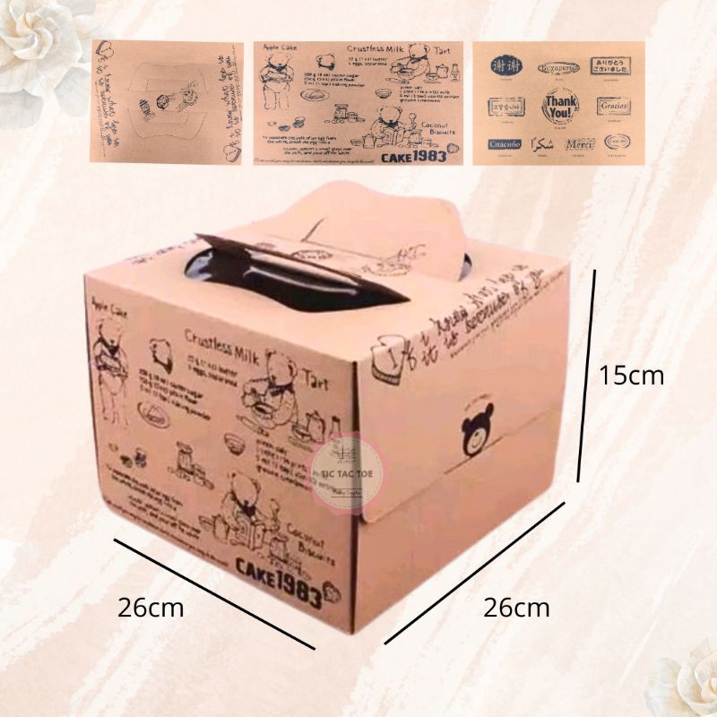 Box Chocolate Parcel/Cake Cardboard/Birthday Cake Box/Cake Delivery Box ...