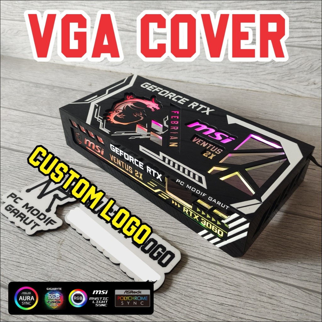 Custom VGA COVER LED LOGO RGB MSI EDITION | Shopee Malaysia