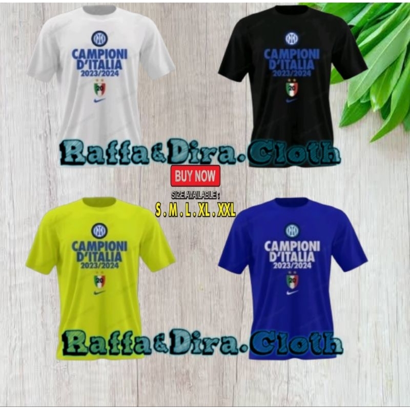 Inter SCUDETO 2024 Men's Distro T-Shirt /INTER CAMPIONI D'ITALIA 2023/ ...