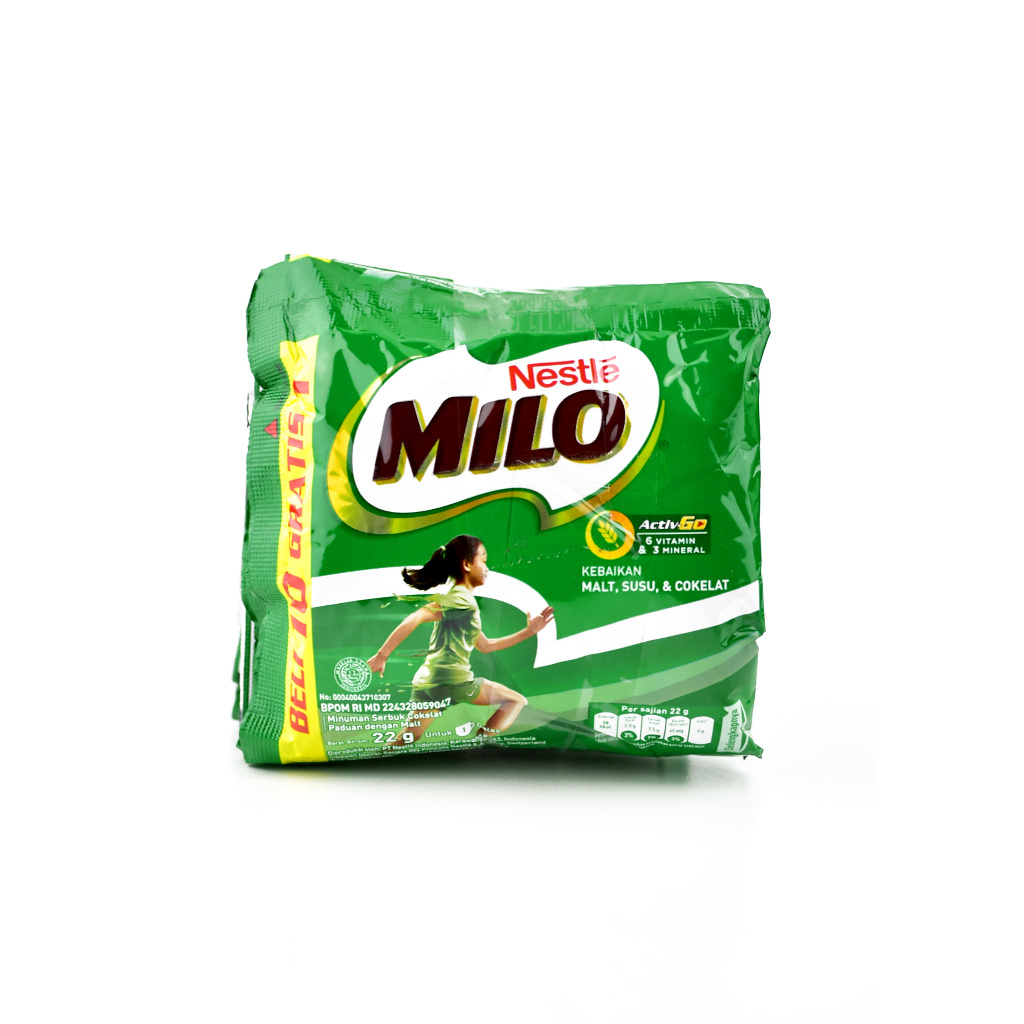 Milo Active-Go Chocolate Milk Powder Sachet contains 10@ 22gr | Shopee ...