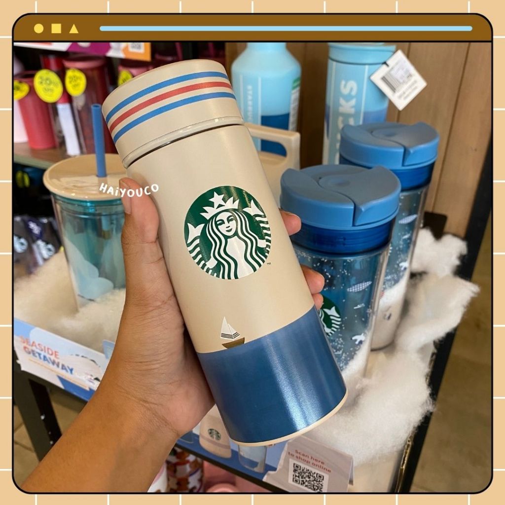 Tumbler Starbucks Summer Boat Sailing Siren Seaside Getaway Grande ...