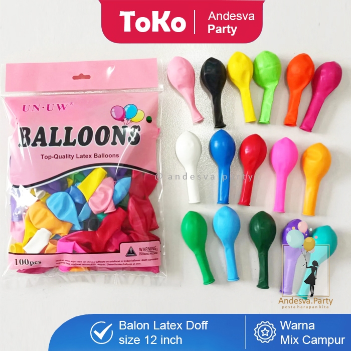 12 inch doff latex Balloons/Multicolored doff latex Decoration Balloons ...