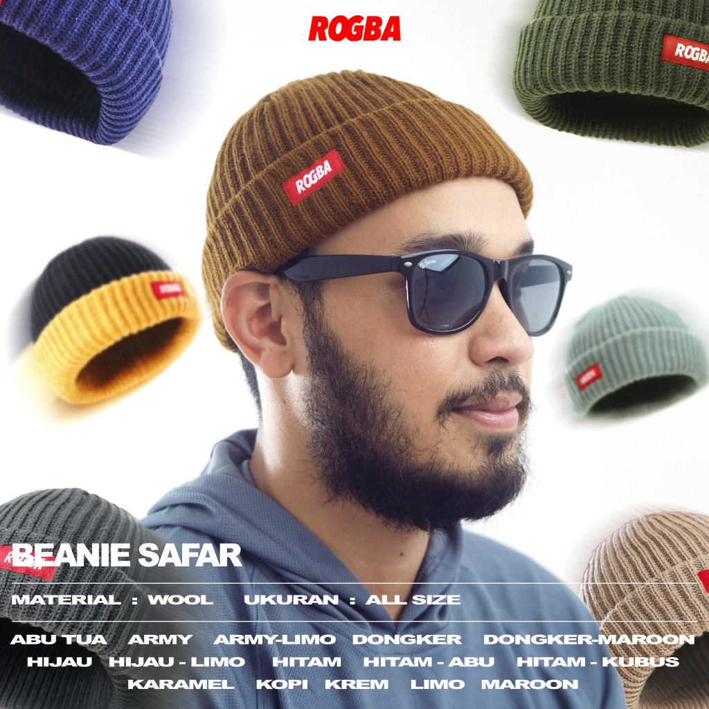 Rogba Beanie Hat Beaniesafar | Shopee Malaysia