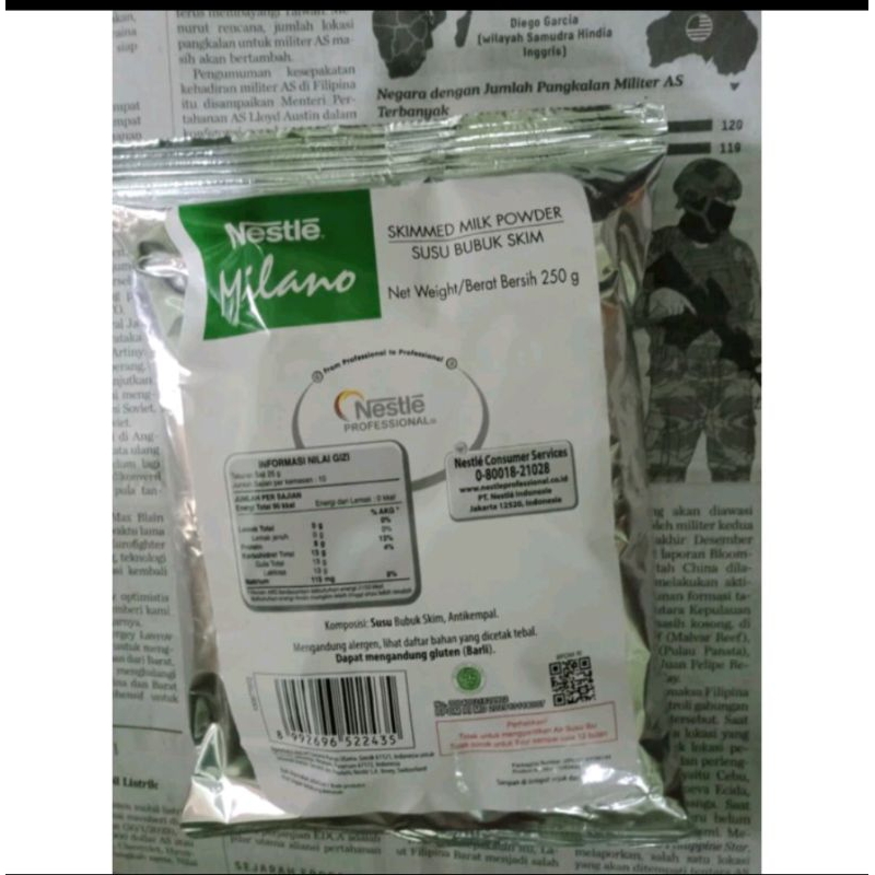 Nestle Milano Skim Milk Powder 250g | Shopee Malaysia