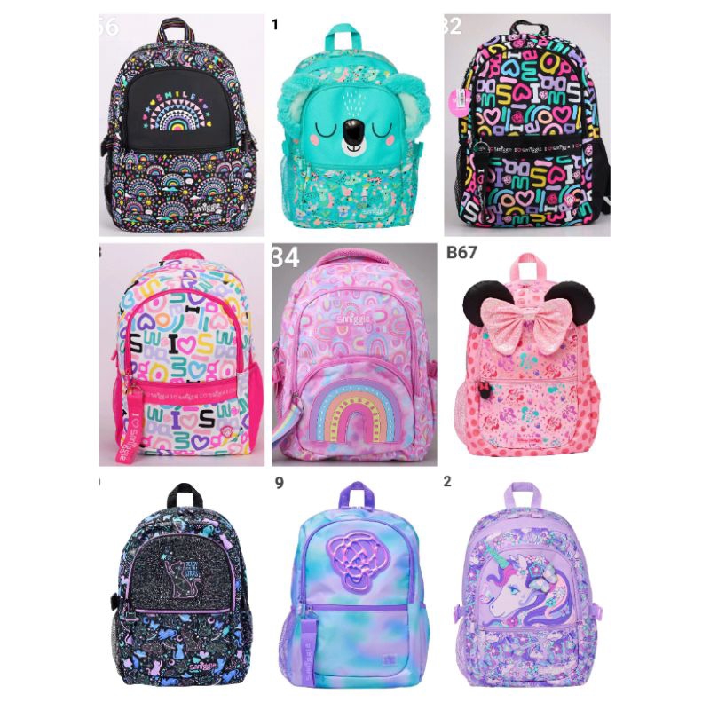 Smiggle Backpack For Elementary School Girls/Boys/Backpack Smiggle For ...