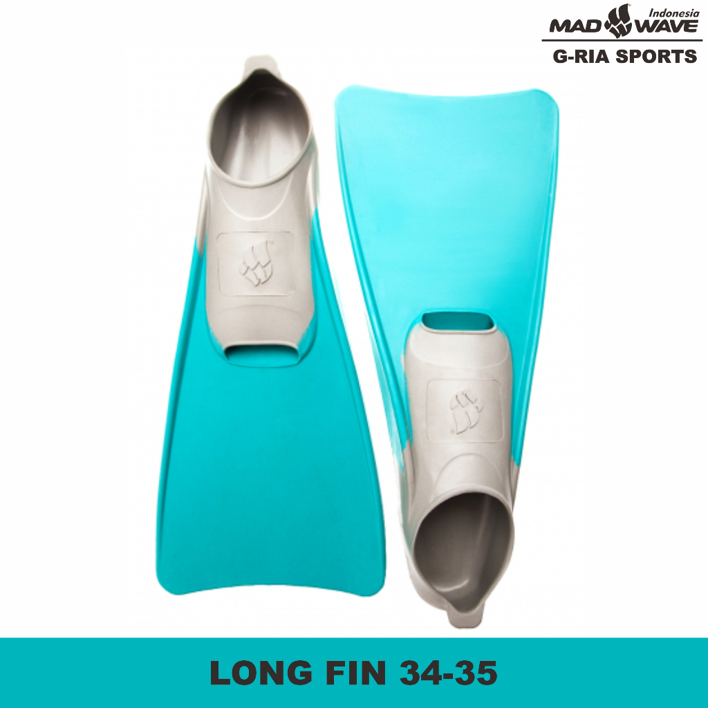 Original Mad Wave Long Fin Frog Feet Beginner Standard Size 34-35 ...