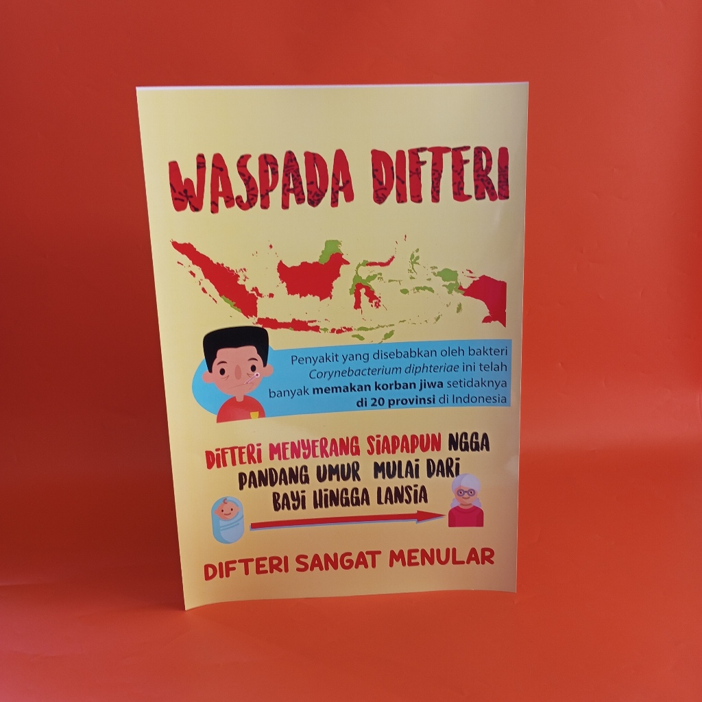 Waspada Difteri Poster - Health Poster - Difteri Metic Disease - Ivory ...