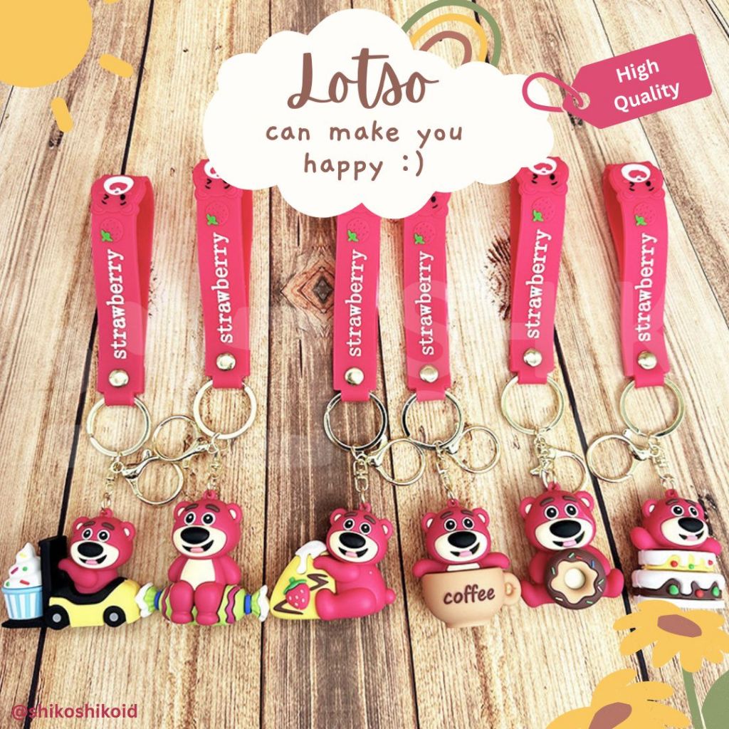 GANTUNGAN Kyclt Keychain Lotso Cake Candy Coffee Cake Decoration ...