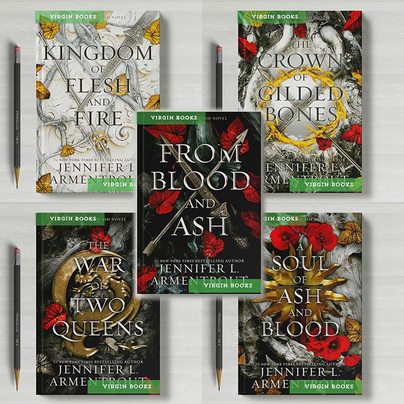 From Blood And Ash - A Kingdom of Flesh And Fire - The Crown of Gilded Bones - The War of Two ...