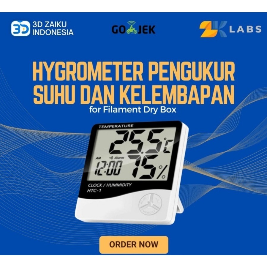 Zklabs Hygrometer Temperature and Humidity Meter for Dry Box Filament | Shopee Malaysia