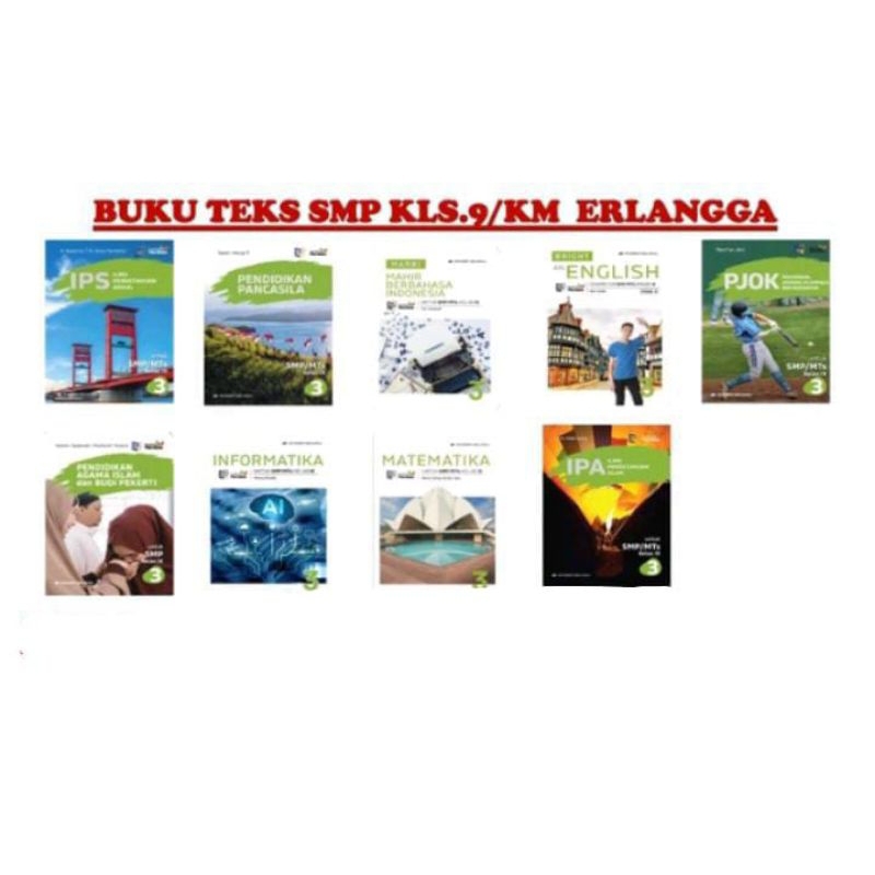 SMP BOOKS CLASS 9 IX SCIENCE PJOK MATHEMATICS INDEPENDENT CURRICULUM ...