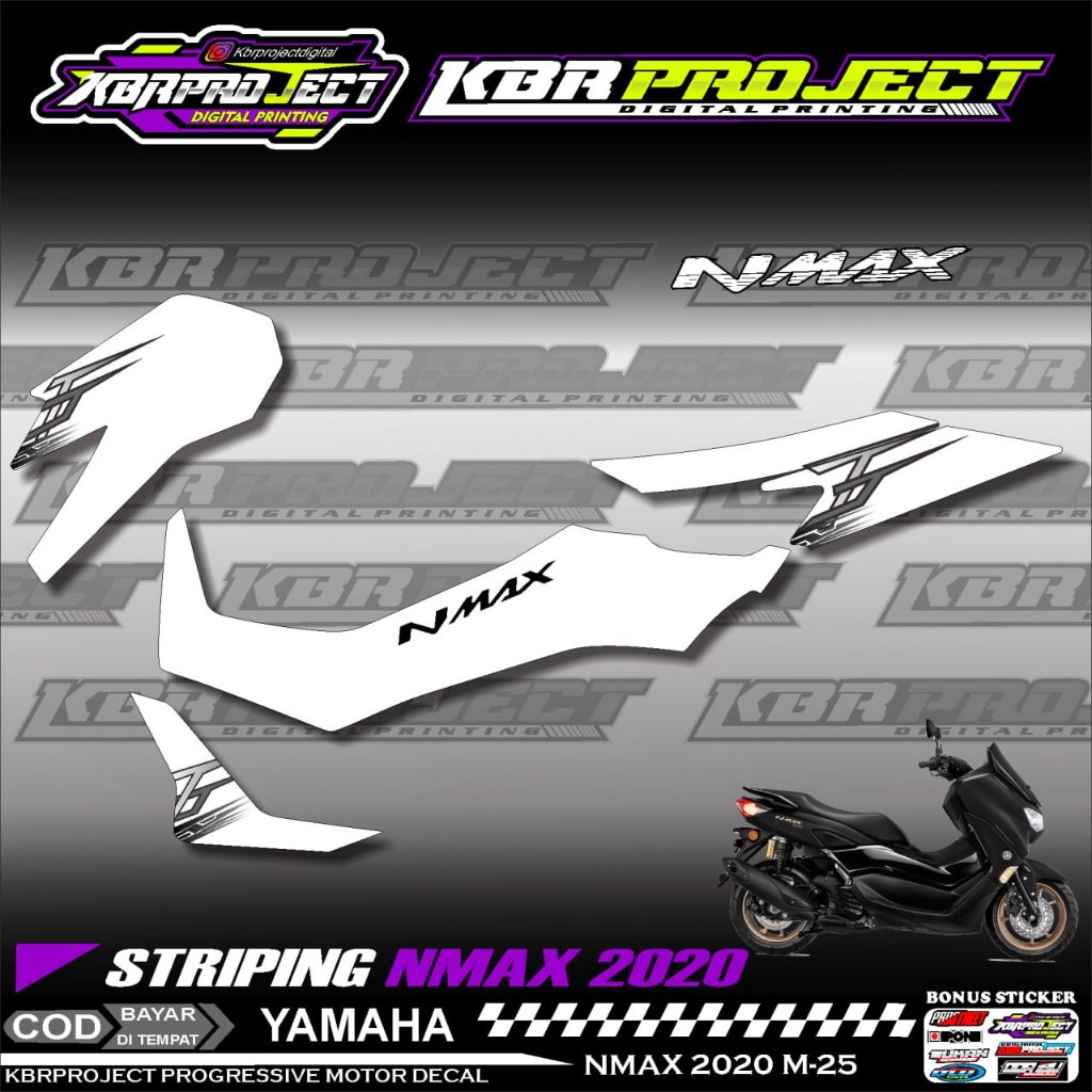 Nmax 2020 Sticker STRIPING PREMIUM Cool Motorcycle LIS Variation NMAX ...