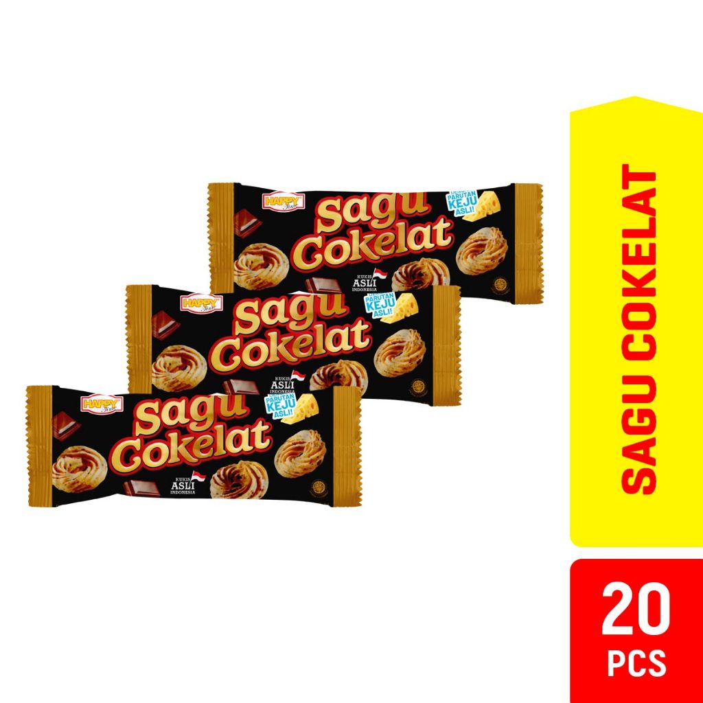 Happy Time Chocolate Sago Cookies (1 Pack contains 20 Pcs) | Shopee ...