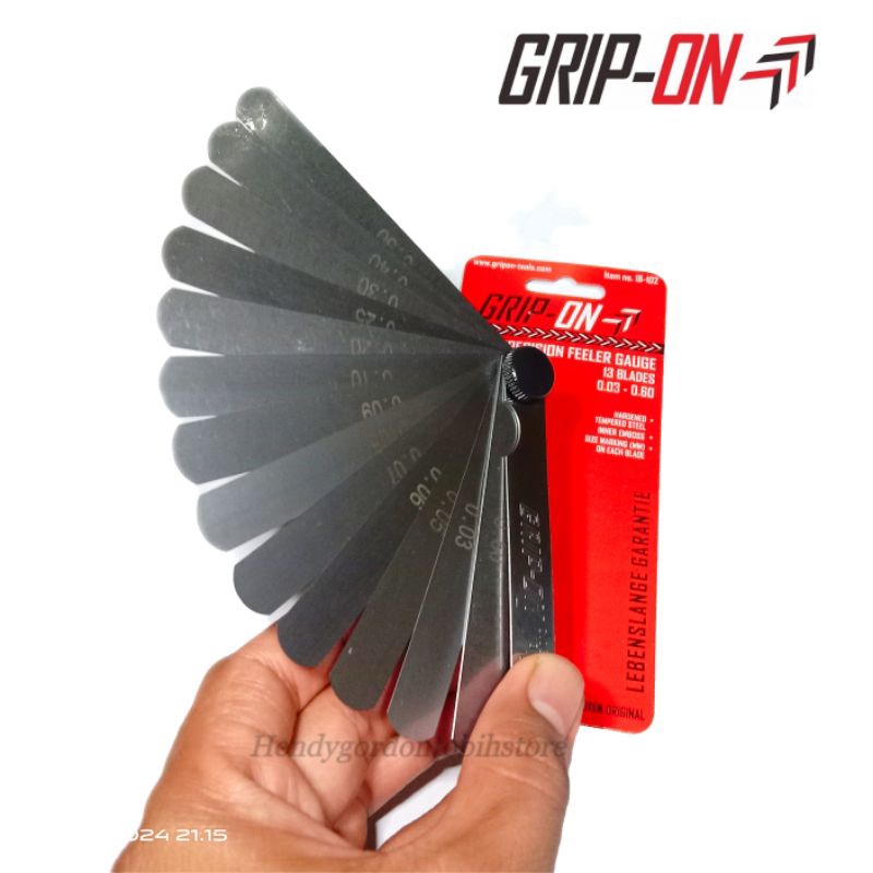 Grip on Feeler Gauge 13 blade Fuller Measuring Tool Valve Adjustment ...