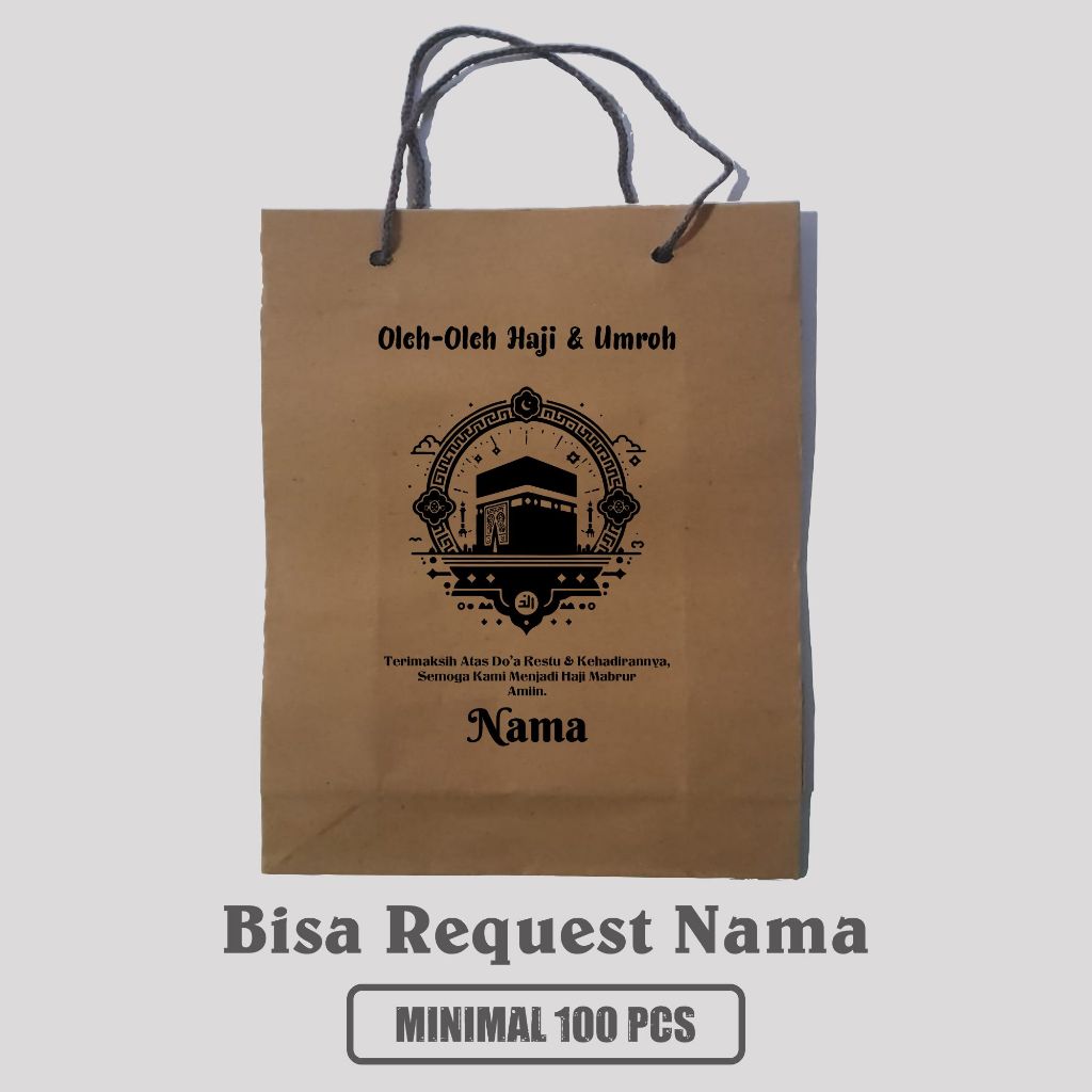 Paperbag Size 25x33 Custom Screen Printing - KRAFT CHOCOLATE PAPER BAG ...