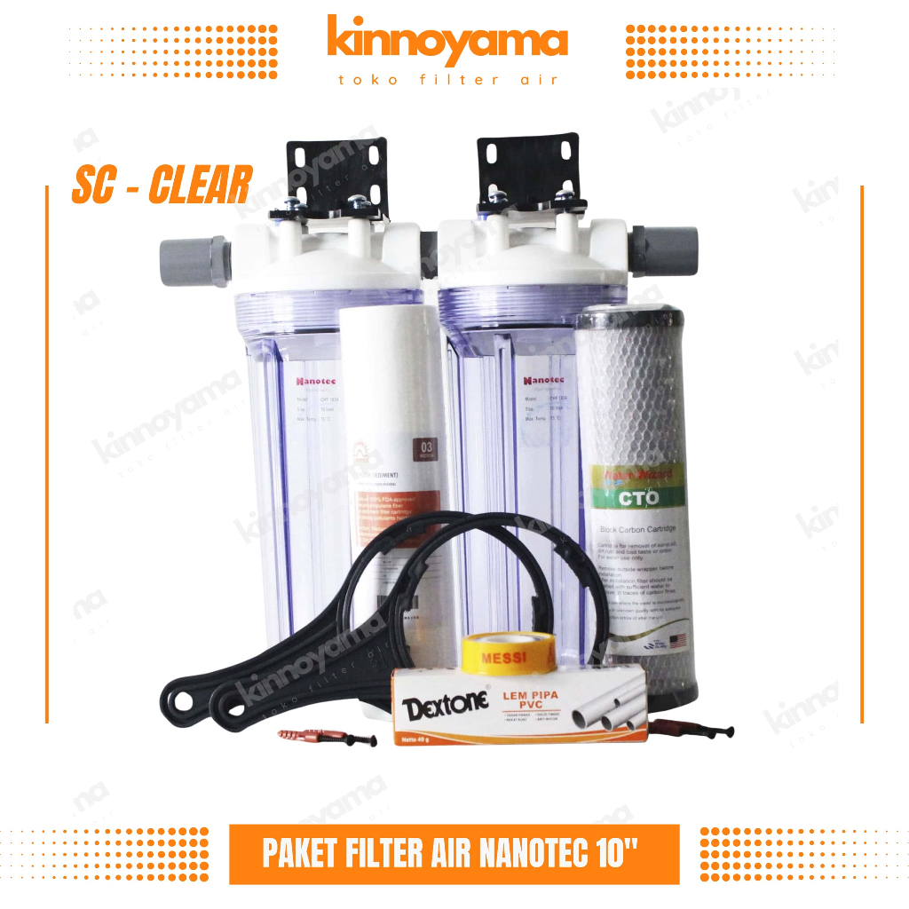 Gm Package 2 Water Filters / Tap Water Filter Package (Clear 10" thread ...