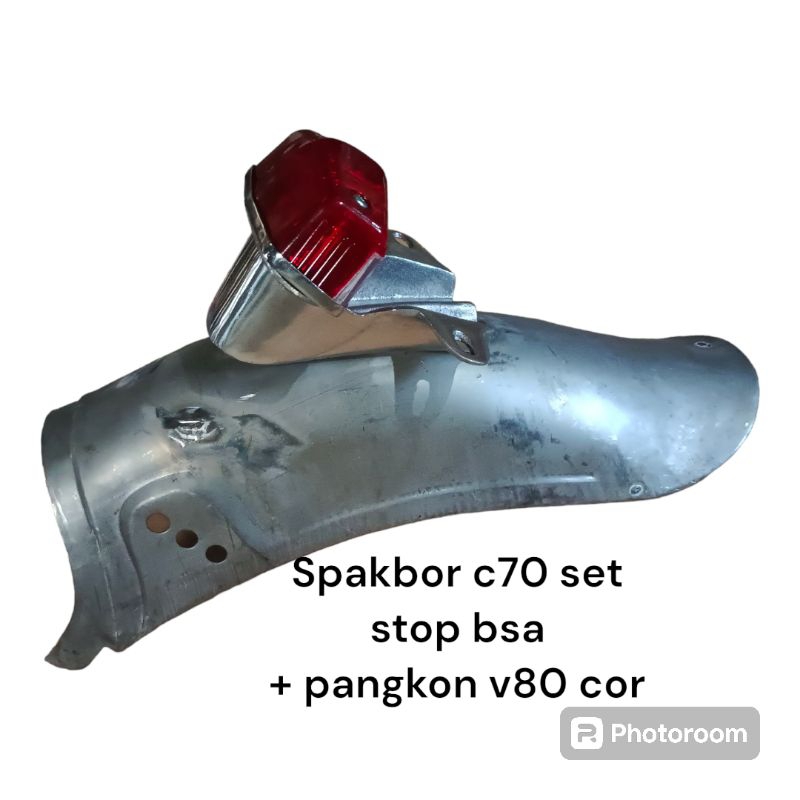 Rear fender c70 set pangkon v80 plus stop lamp BSA pnp frame grand ...