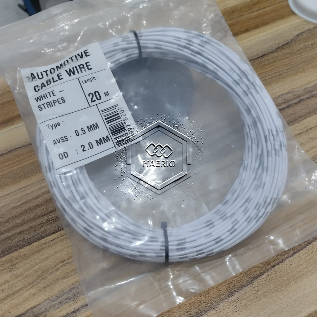 PUTIH Car Copper Fiber Motorcycle Body Spot Cable 0.5MM x 20M Japan ...