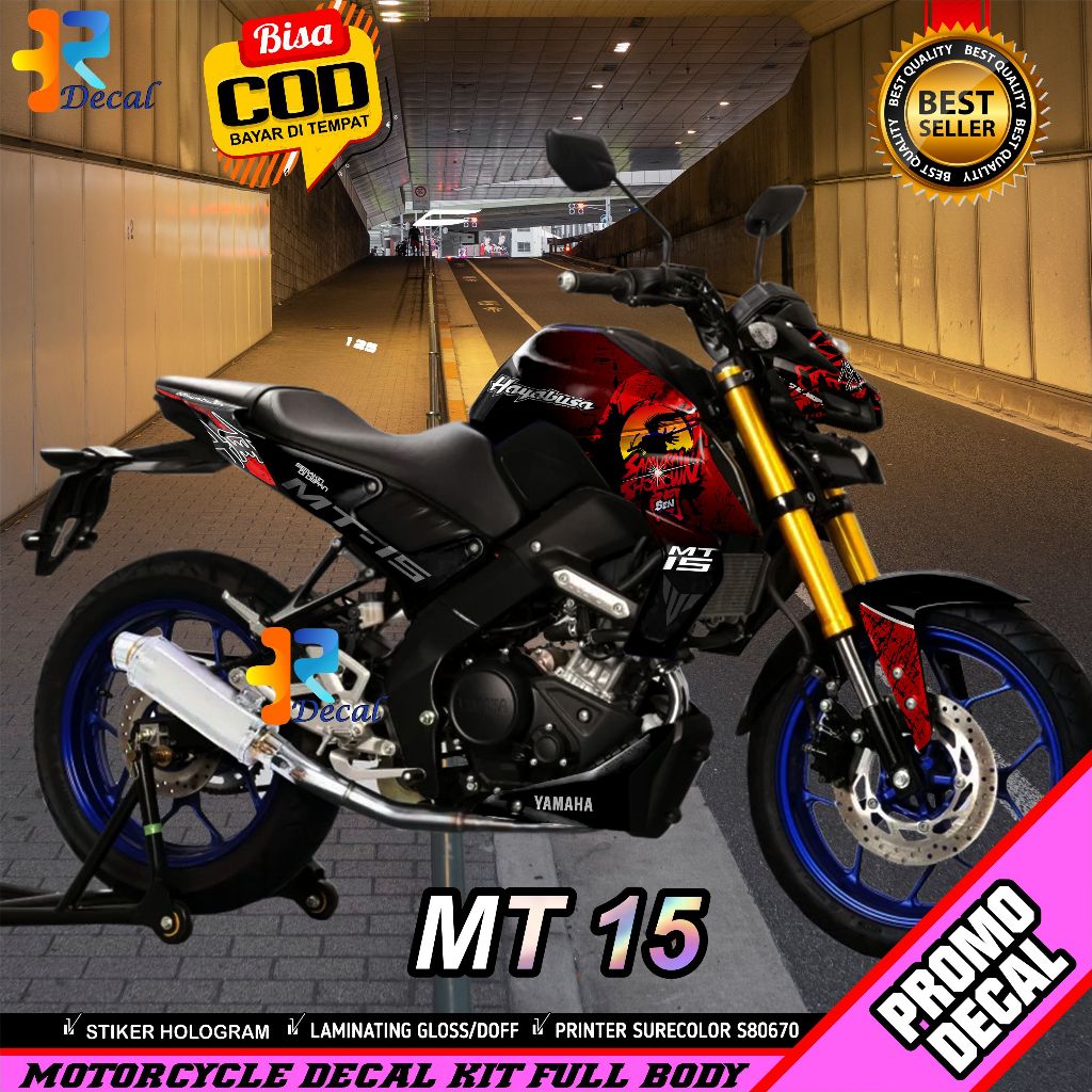 Decal Yamaha MT 15 Old Motif Hayabusa Sticker Decal Full Body New ...