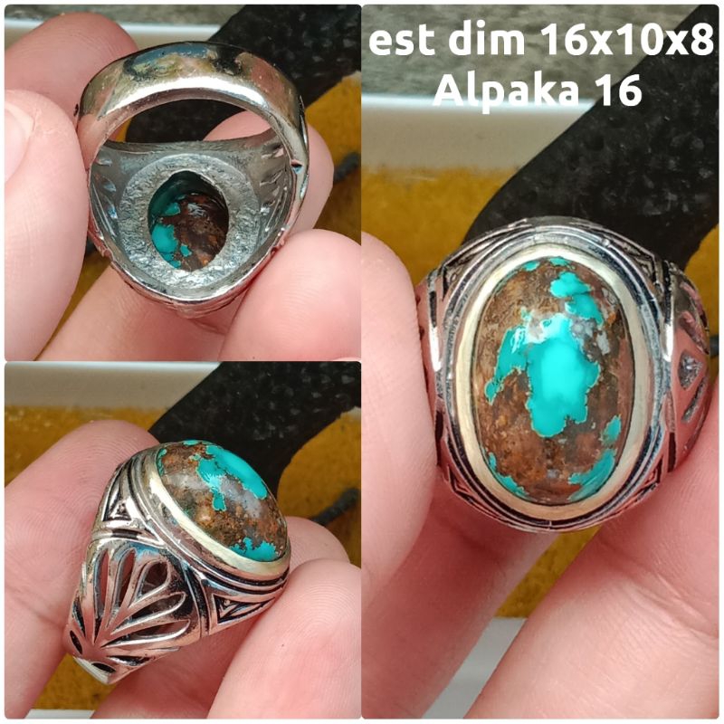 Iran original persi Turquoise Stone Ring | Shopee Malaysia