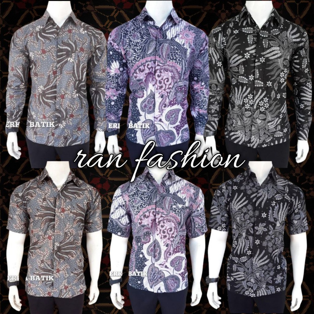 KEMEJA Eternal Men's BATIK Shirt BATIK Men's BATIK Shirt Short Sleeve ...