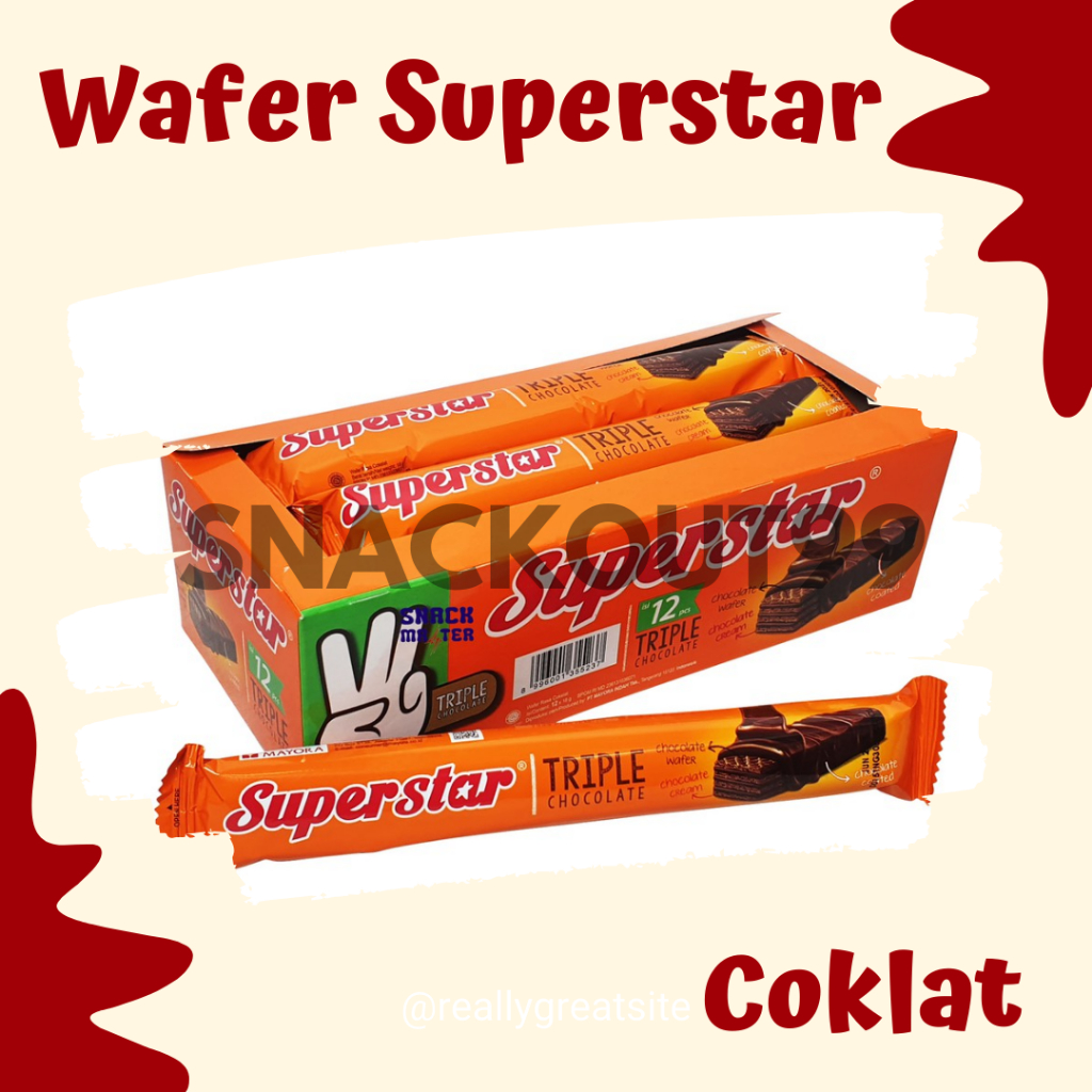 Superstar Triple Choco Chocolate Wafers 16 grams x 20 pcs | Shopee Malaysia