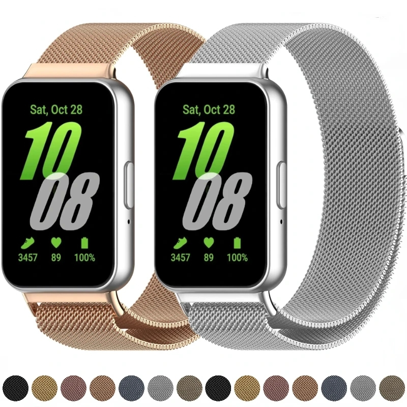 Milanese magnetic magnetic Stainless Steel Strap Samsung Fit 3 Watch ...