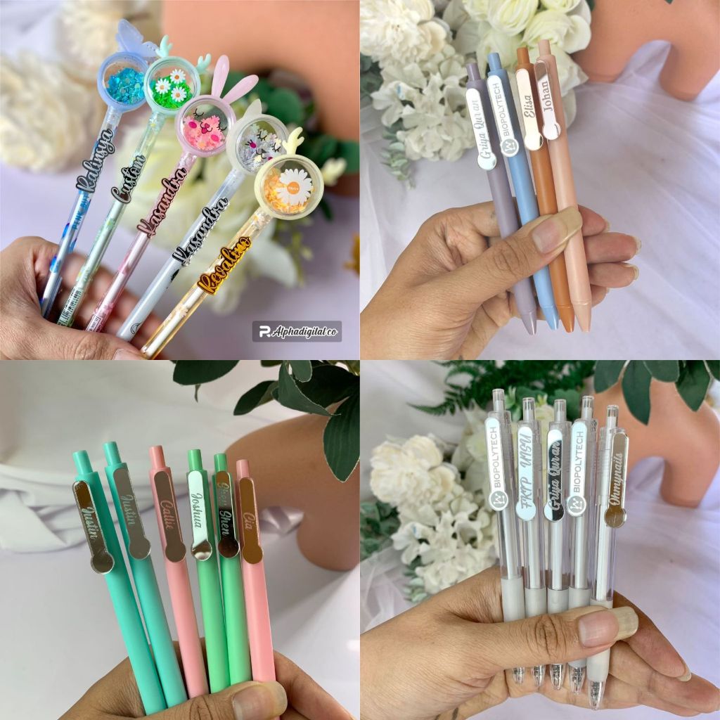 (CUSTOM 1) purchase of different names of pens, aesthetic pens, 1 pack ...