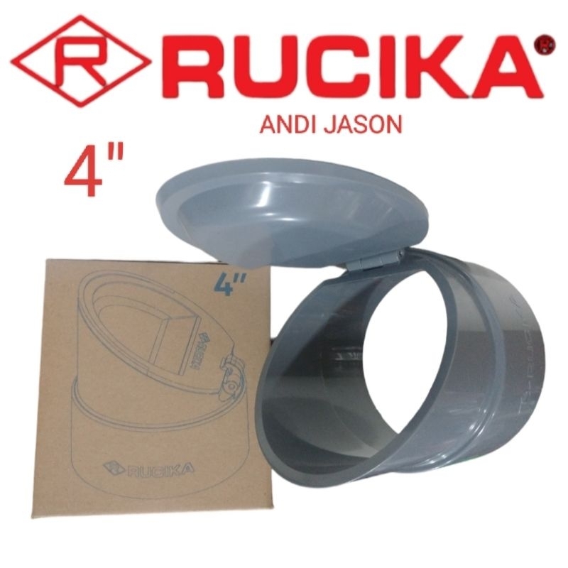 BACK FLOW VALVE 4" RUCIKA PVC ANTI RAT GOT COVER 4 INCH | Shopee Malaysia