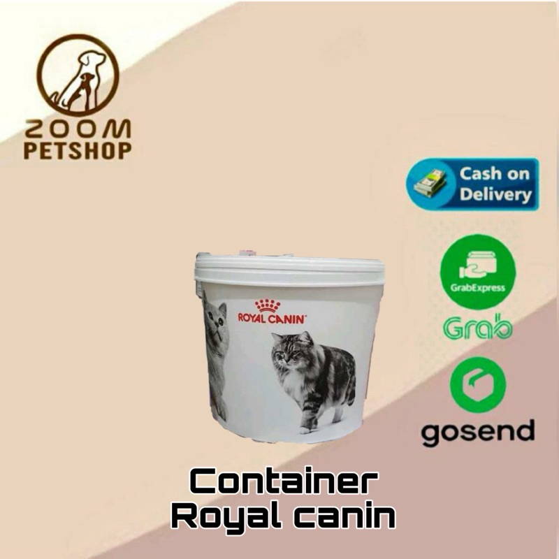 Half moon container royal canin 4 kg / cat dog food container | Shopee ...
