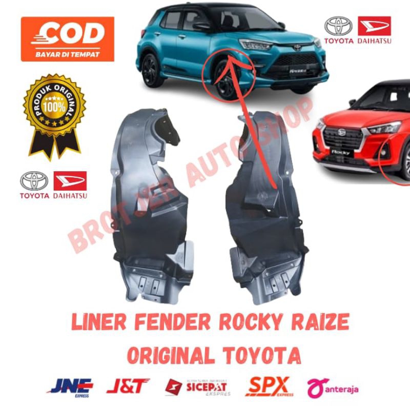 Rocky RAIZE front fender liner ROCKY RAIZE original toyota | Shopee ...