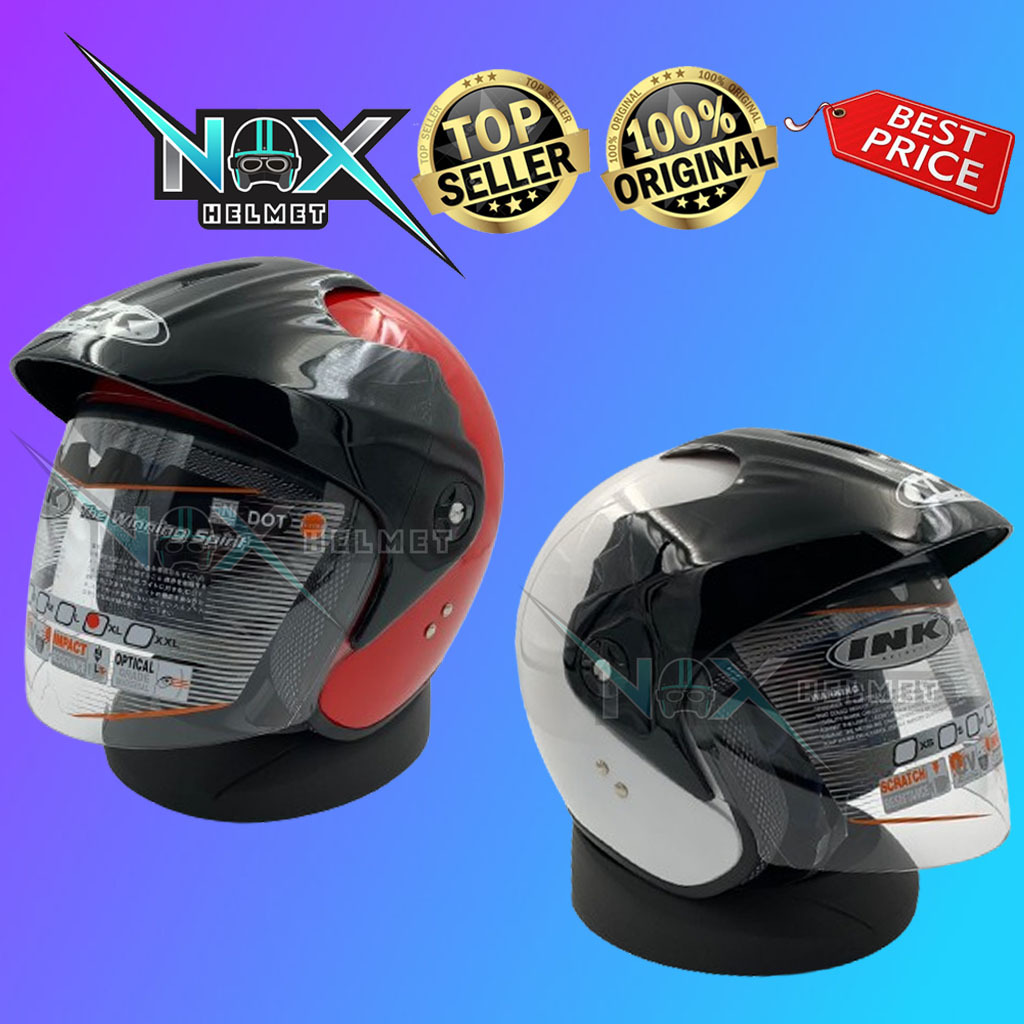 ORIGINAL INK CX 390 Helmet Classic Classic Batman Solid/Plain Half Face ...