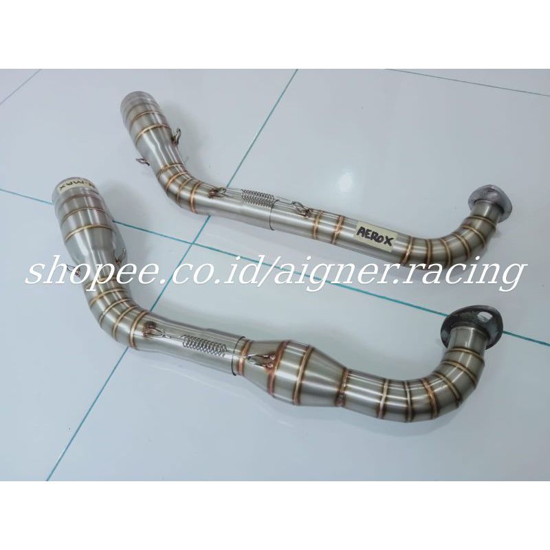 Custom automatic neck pipe 32 inlet 38/50mm stainless aigner racing ...