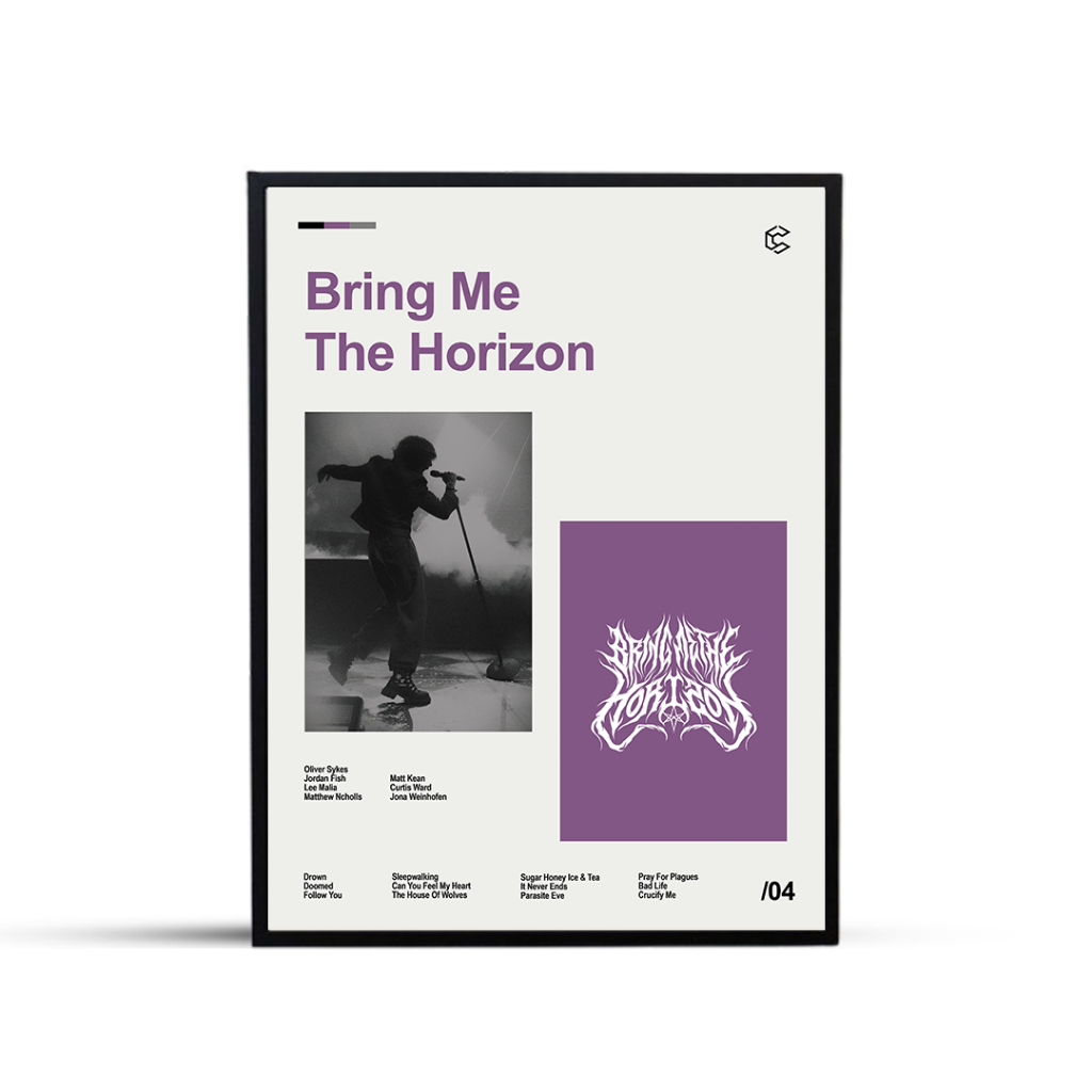 Poster Band BMTH Bring Me The Horizon Frameblock Premium Aesthetic Wall ...