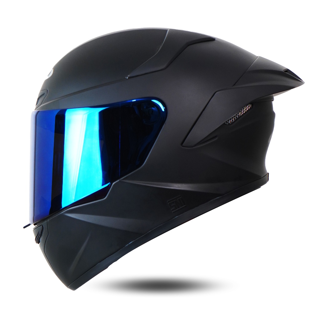 HITAM Full Face Helmet For Adult Men, The Latest Black MLA CRYPTON ...