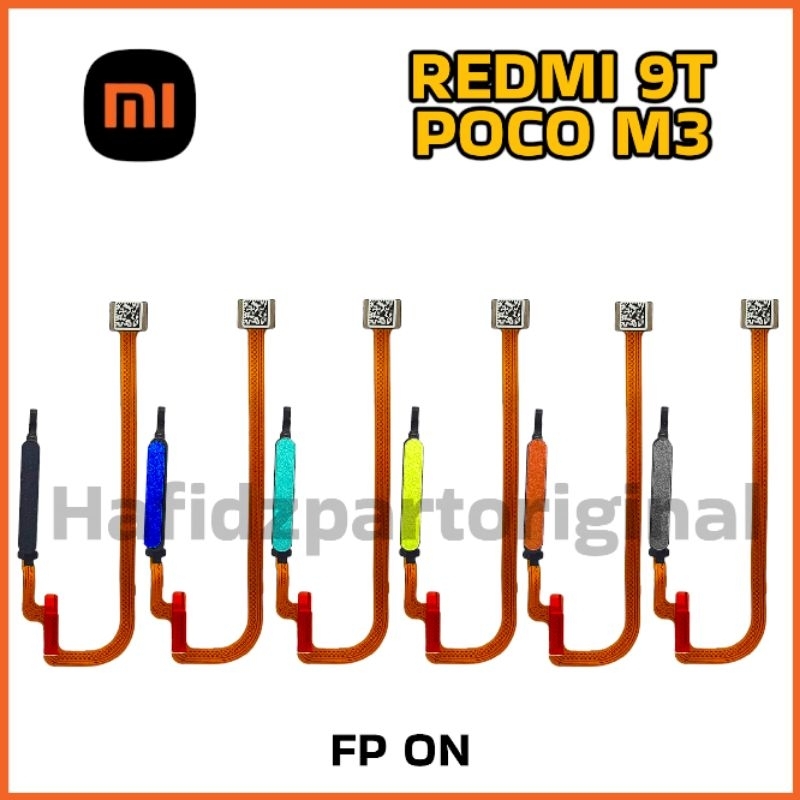 TOMBOL Flexible Flexible Fingerprint Outer Button Power On Off Volume Xiaomi Poco M3/Redmi 9T ...