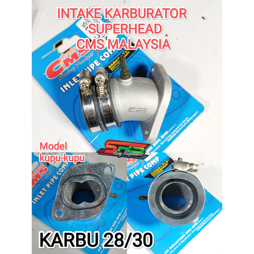 Intake Manipol Carburetor CMS Jupiter MX Pnp Superhead Butterfly Hole ...