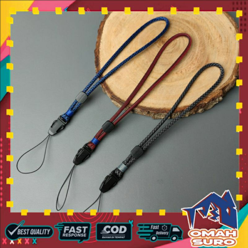 GANTUNGAN V3-wrist STRAP PARACORD LANYARD HAND/ FINGER HP/HANDPHONE/USB ...