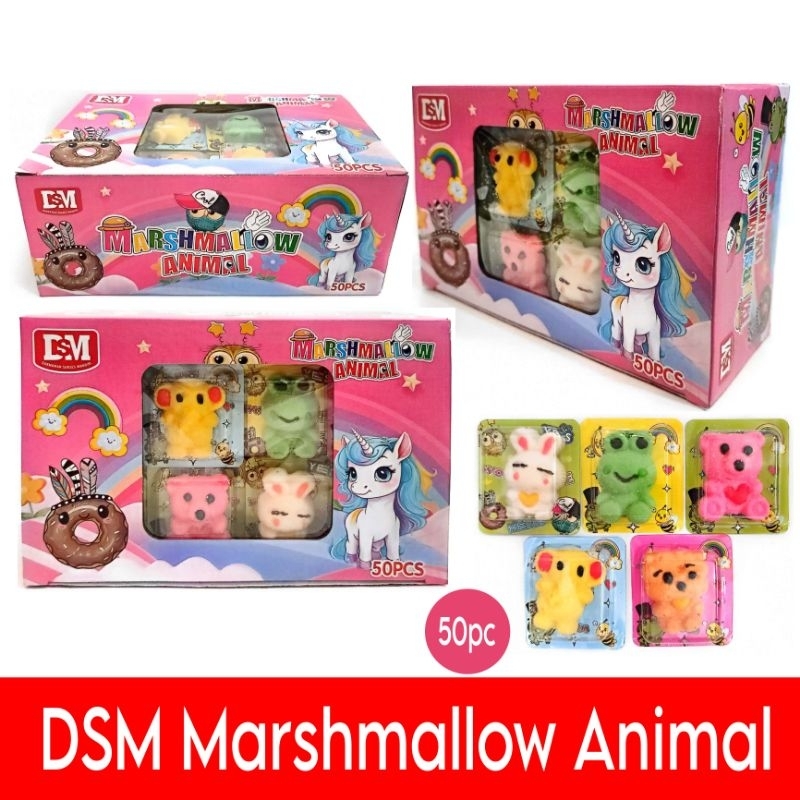 DSM marshmallow animal candy, 50pcs | Shopee Malaysia