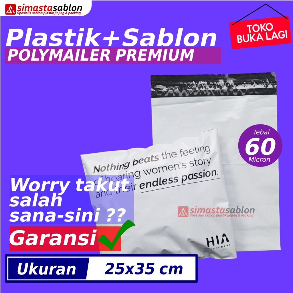 Plastic screen printing for packing custom premium polymailer online ...