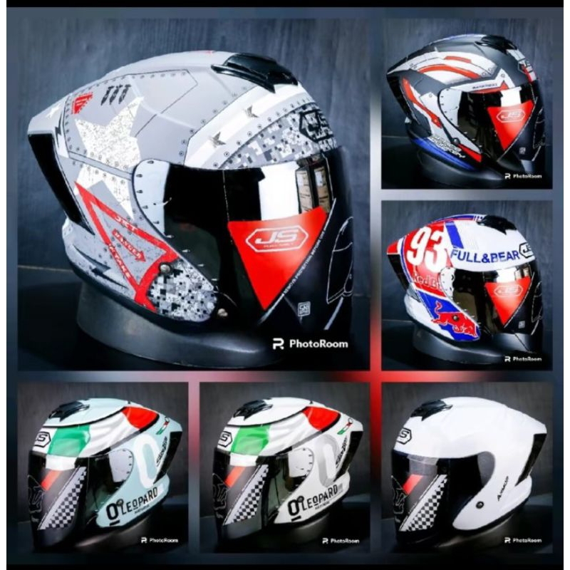 Js Armor helmet GRAY STAR Motif ORIGINAL 100% / Js Armor Helmet ...