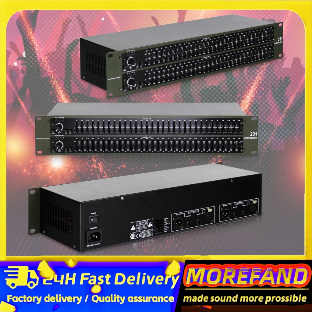Morefand Equalizer 231 EQ, 31-band Adjustment Two Layers Equalizer 231(31Channel) | Shopee Malaysia