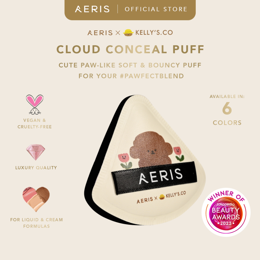 Aeris Beauté x Kelly's Co. Cloud Conceal Puff | Multifunctional Thick ...