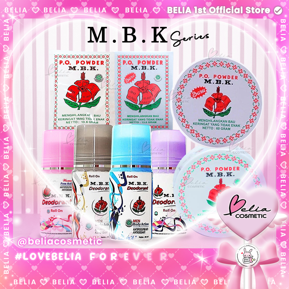 BELIA MBK Series | Deodorant Roll On 40 ml | Jar Tint Powder 60 Gr ...